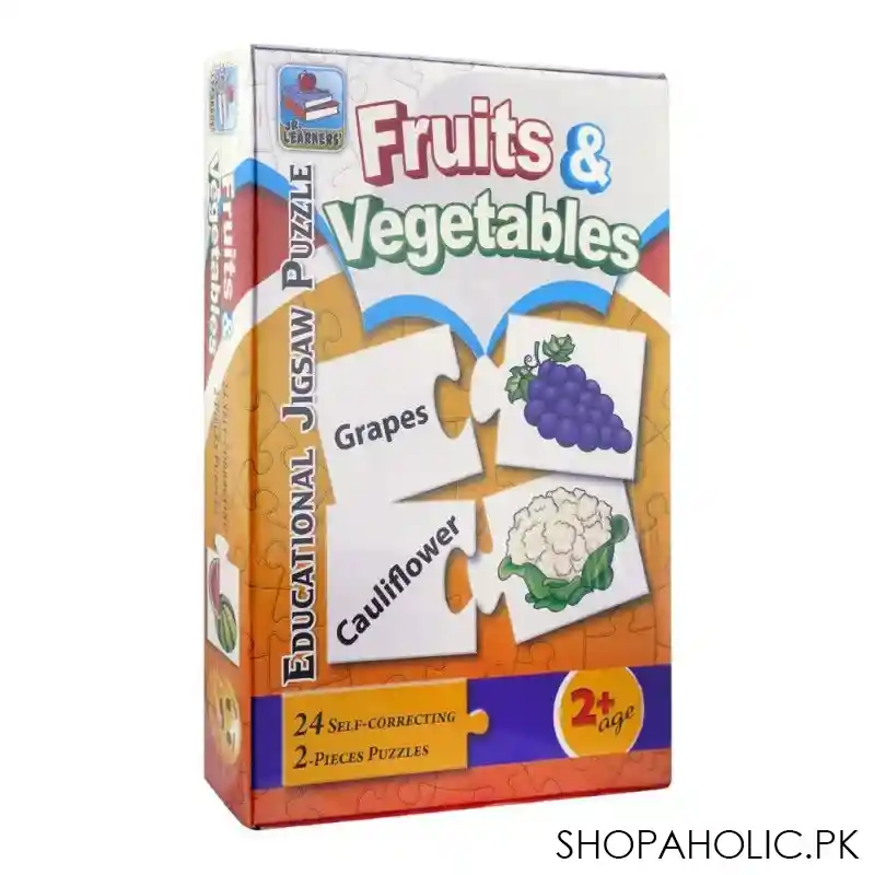 Jr. Learners Educational Jigsaw Puzzle, Fruits & Vegetables – Shopaholic.pk