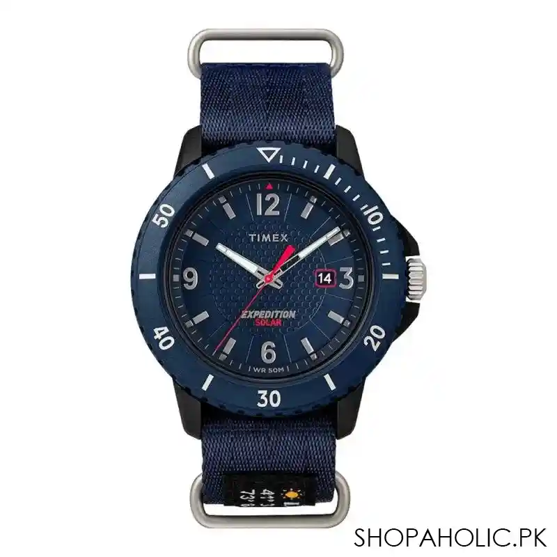 Timex Men Expedition Solar Navy Blue Dial, Chronograph Watch – Shopaholic.pk