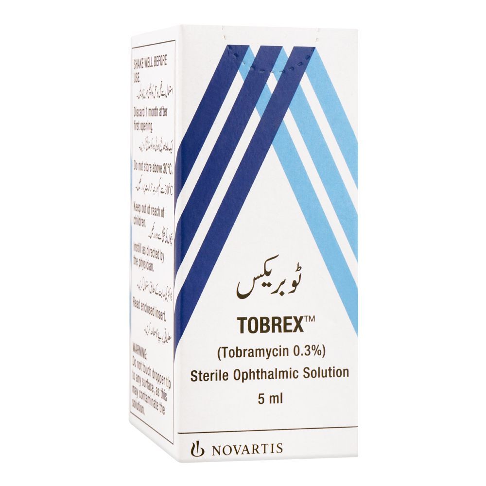 Novartis Pharmaceuticals Tobrex Eye Drops, 5ml in Pakistan – Shopaholic.pk