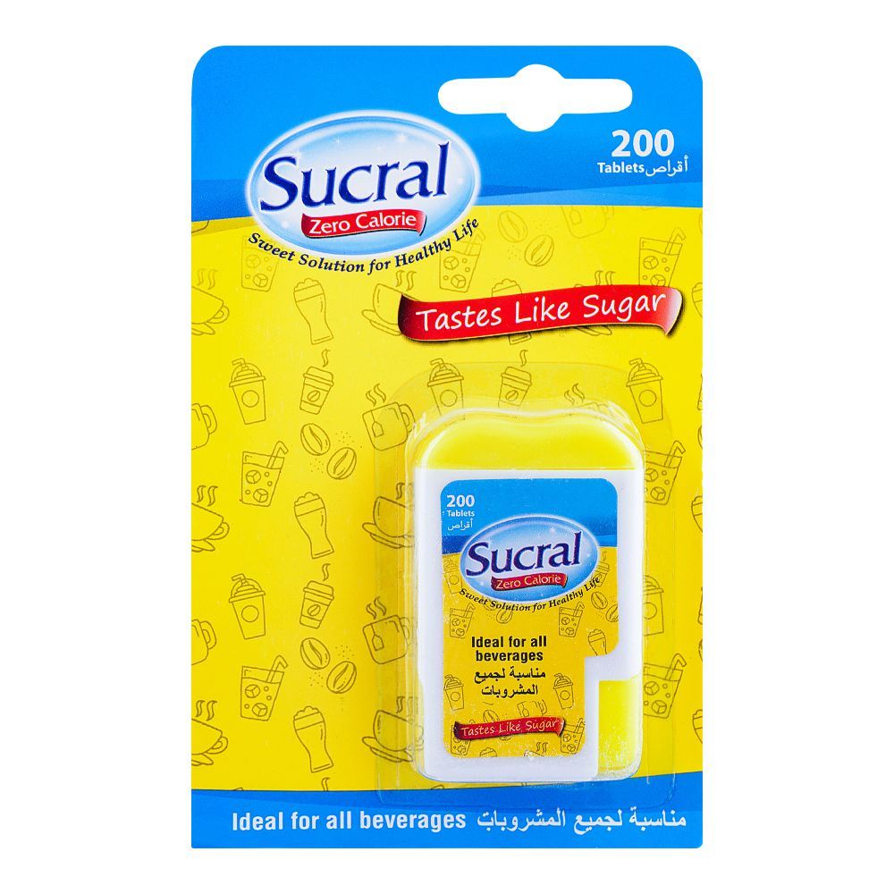 Buy Sucral Tablet, Zero Calorie Sweetener, 200-Pack – Shopaholic.pk
