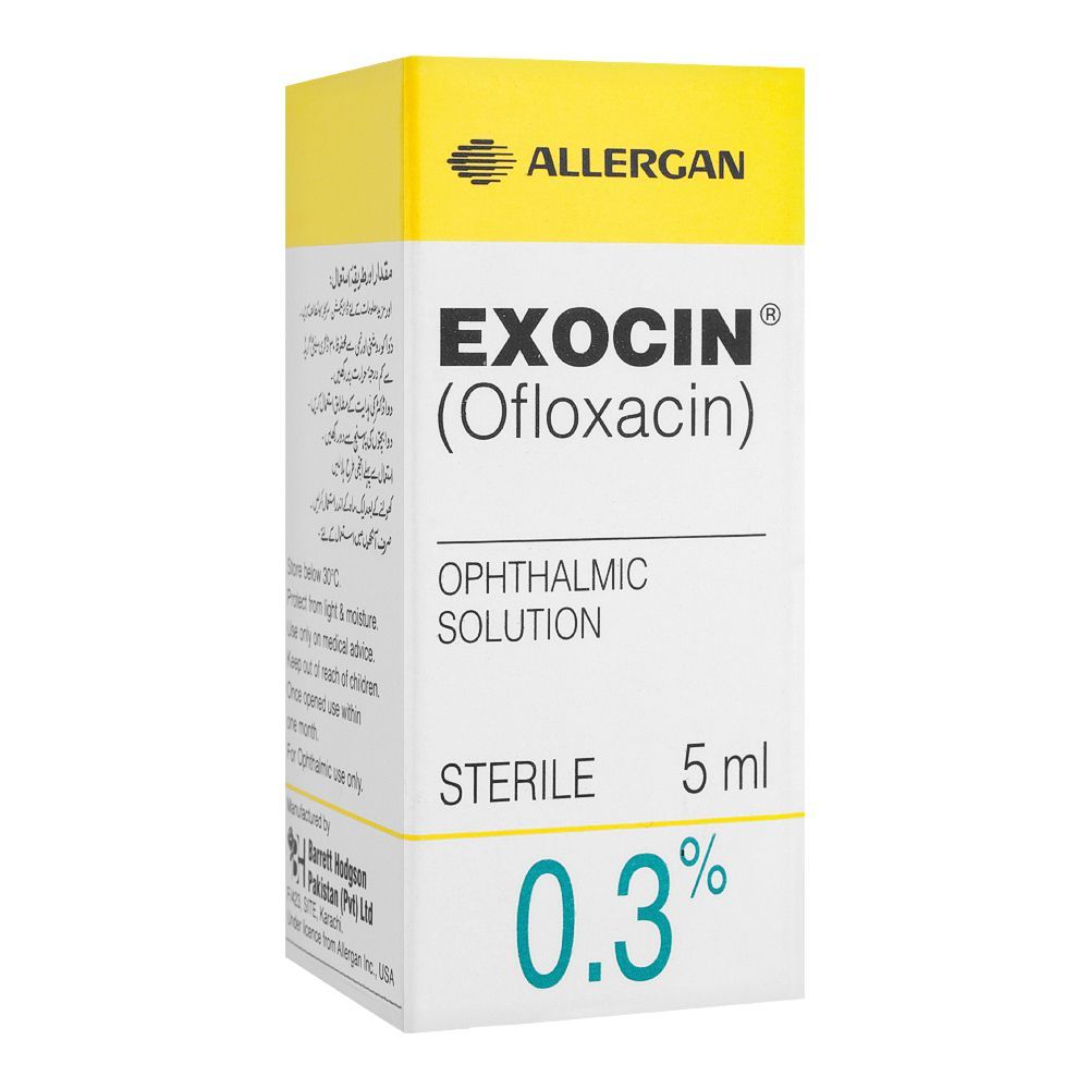 Buy Barrett Hodgson Exocin Ophthalmic Solution, 5ml – Shopaholic.pk