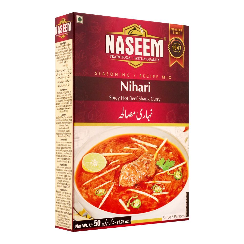 Buy Naseem Nihari Recipe Masala, 50g Online in Pakistan – Shopaholic.pk