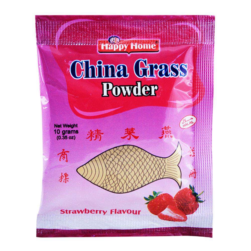 Buy Happy Home China Grass Powder, Strawberry, 10g – Shopaholic.pk