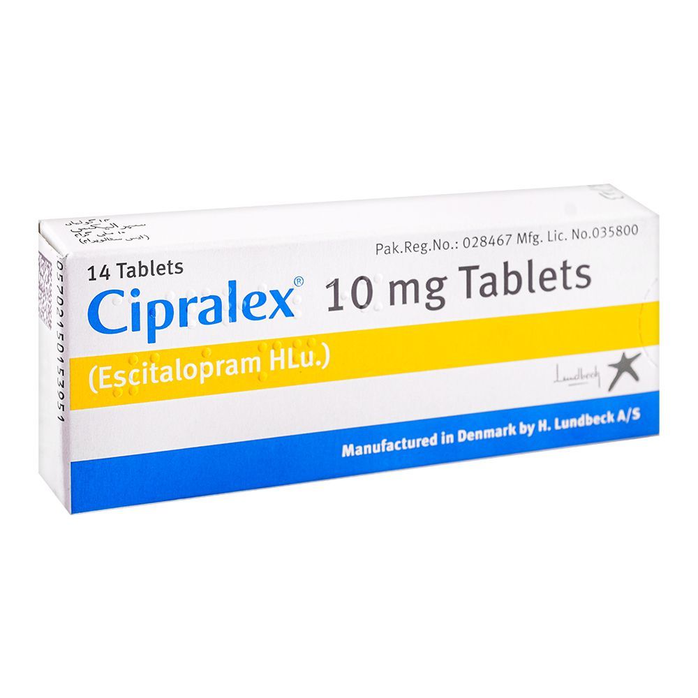 Buy Lundbeck Pvt. Ltd. Cipralex Tablet, 10mg, 14-Pack – Shopaholic.pk
