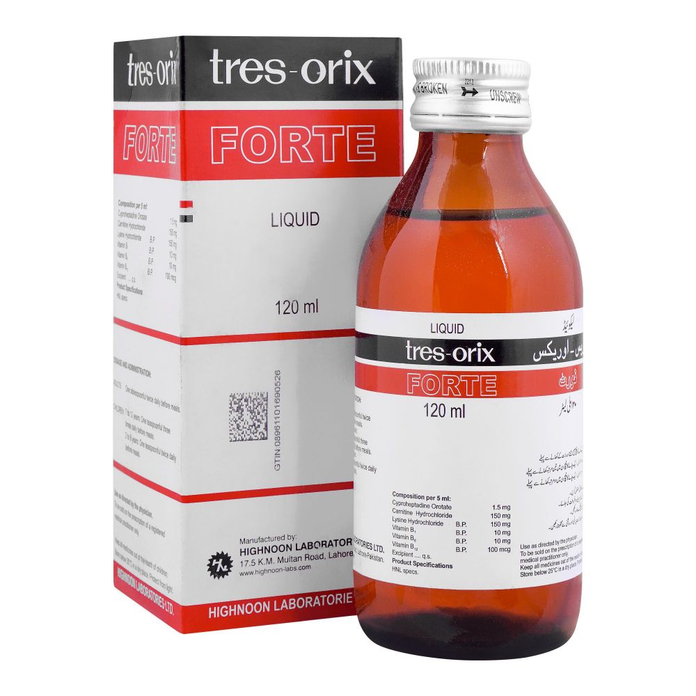 Buy Highnoon Laboratories Tres Orix Forte Liquid, 120ml – Shopaholic.pk