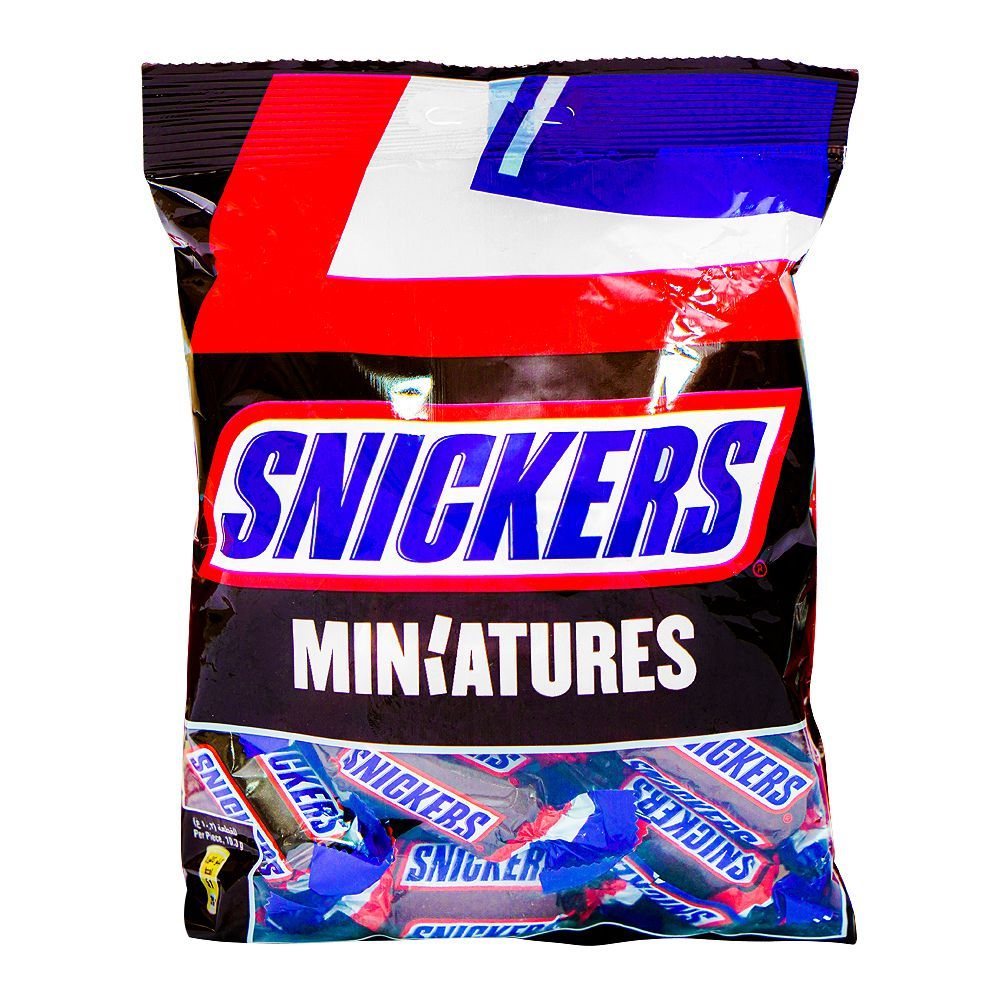 Snickers Miniatures Frozen Chocolate Mini Bars Pouch, 150g – Shopaholic.pk