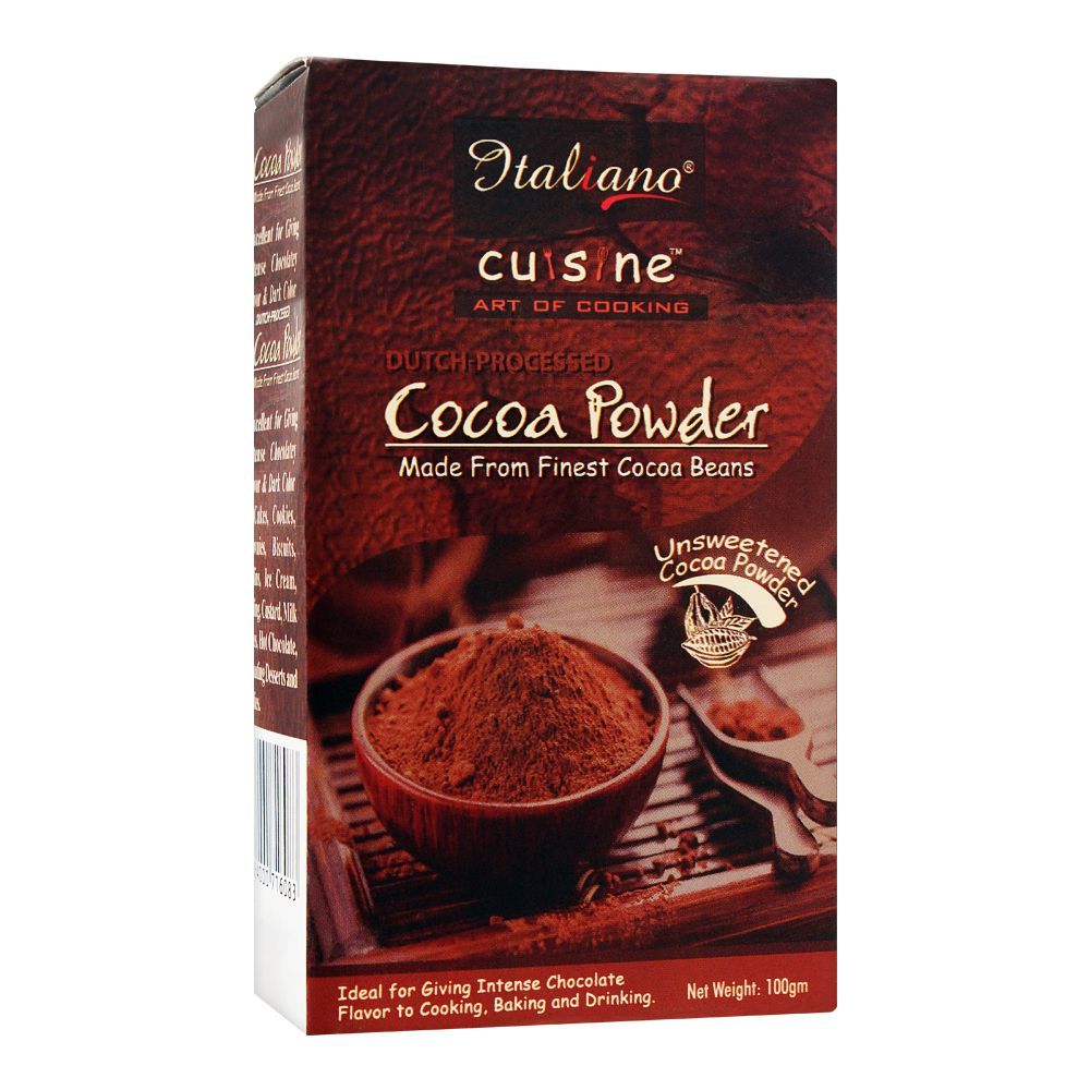 Buy Italiano Cocoa Powder, Unsweetened, 100g in Pakistan – Shopaholic.pk