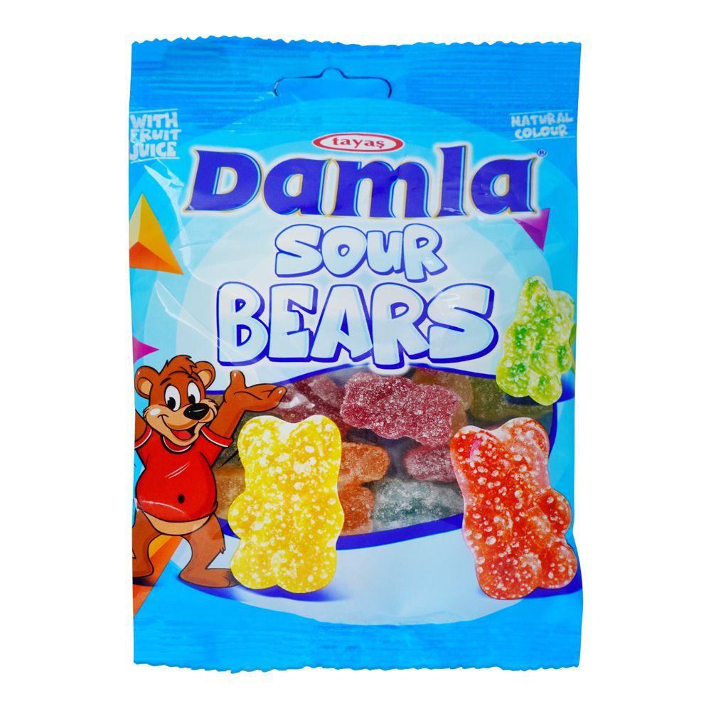 Buy Tayas Damla Sour Gummy Bears, Jelly Beans, 80g – Shopaholic.pk