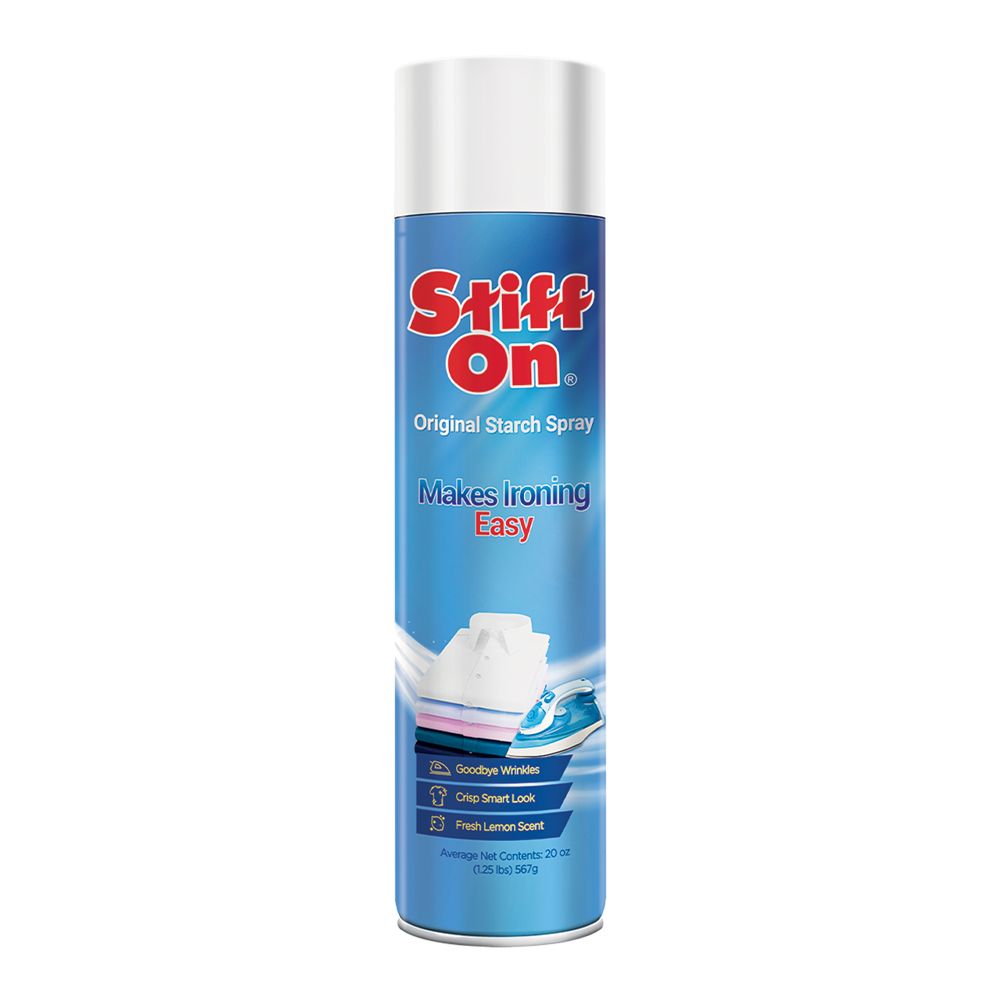 Buy Stiff On Spray Starch, Crisp Lemon Scent, 567g – Shopaholic.pk