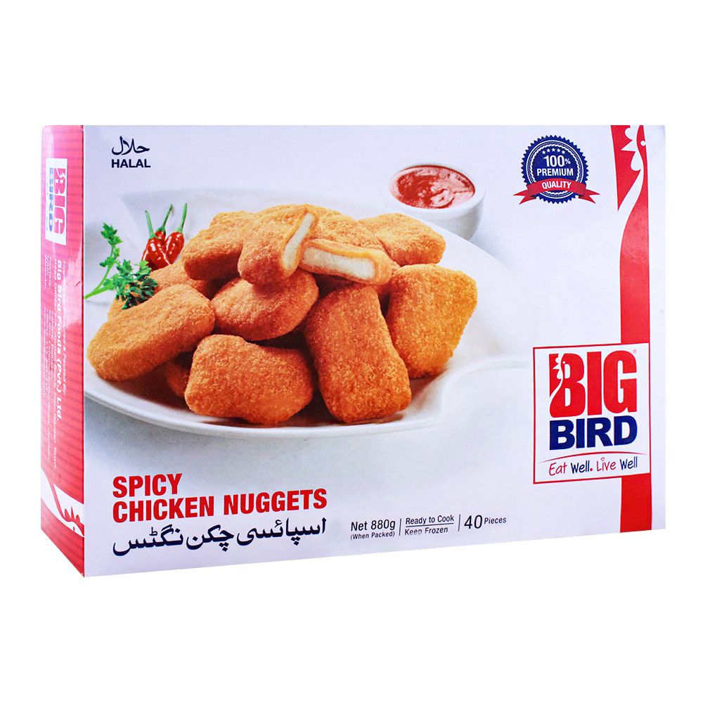 Buy Big Bird Spicy Chicken Nuggets, 40 Pieces, 880gm – Shopaholic.pk
