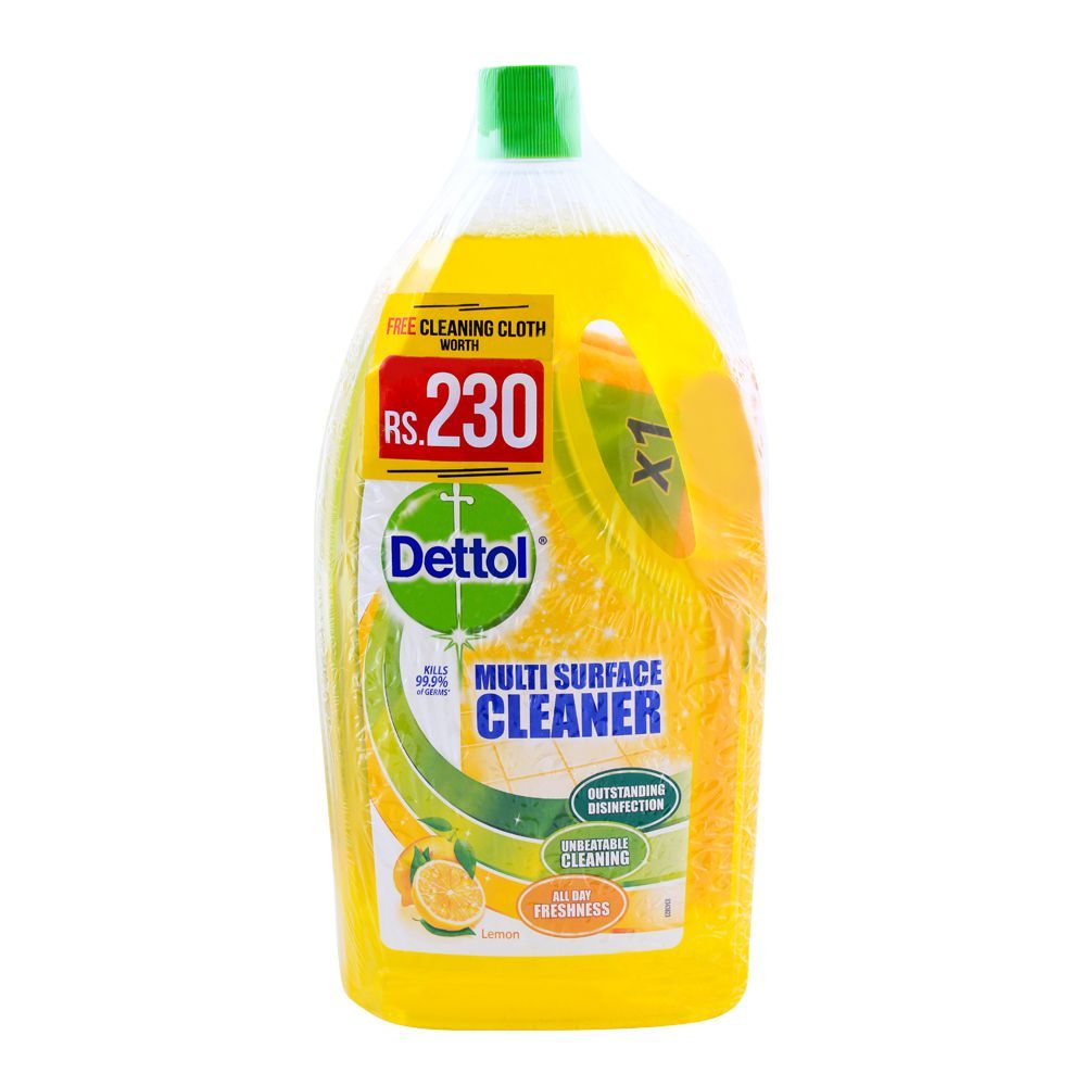 Buy Dettol Multi Surface Cleaner, Lemon, 1.8 Liters – Shopaholic.pk