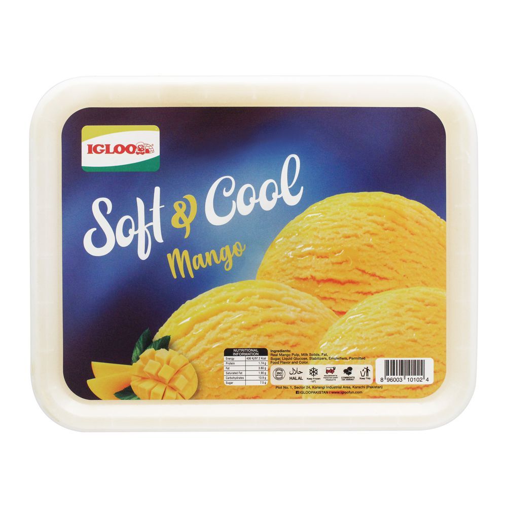 Buy Igloo Soft & Cool Mango Frozen Dessert, 1600ml – Shopaholic.pk