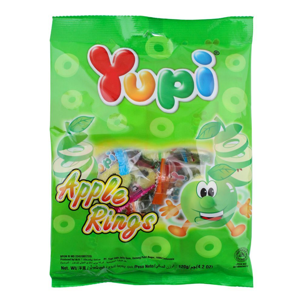 Buy Yupi Apple Rings Gummy, 120g Online in Pakistan – Shopaholic.pk