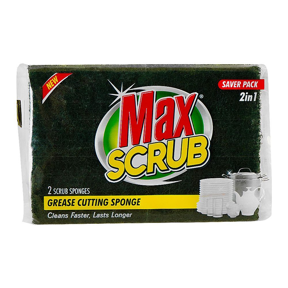 Max Nail Saver Scrub With Sponge 2-In-1 Value Pack, 2-Pack – Shopaholic.pk