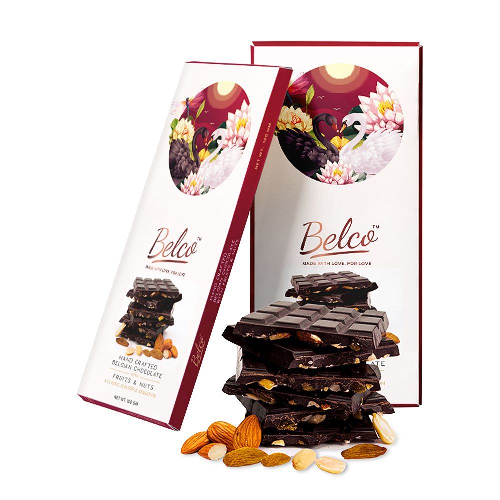 Belco Hand Crafted Belgian Chocolate With Fruits & Nuts 100g ...