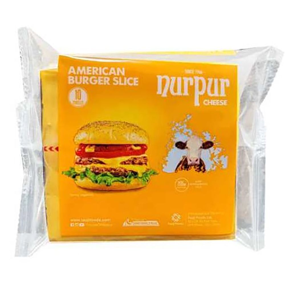 Buy Nurpur American Burger Cheese Slice, 10-Pack in Karachi – Shopaholic.pk