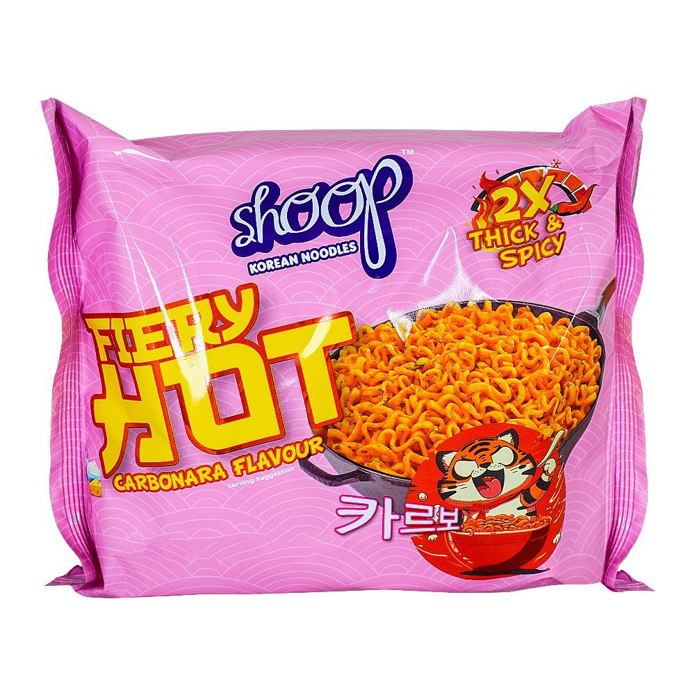 Buy Shan Shoop Korean Noodles Fiery Hot Carbonara, 140g – Shopaholic.pk