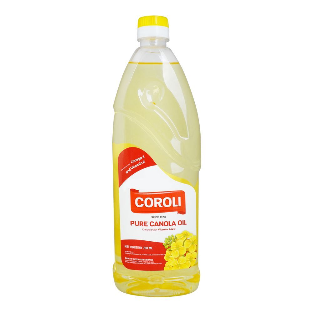 Buy Coroli Pure Canola Oil, 750ml Online in Pakistan – Shopaholic.pk