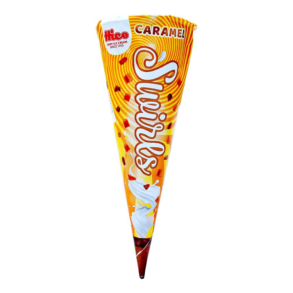 Buy Hico Swirl's Caramel Ice Cream Cone, 100ml in Karachi – Shopaholic.pk