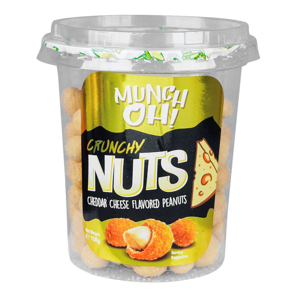 Buy Munch Oh Crunchy Nut's Cheddar Cheese Peanuts, 150g – Shopaholic.pk