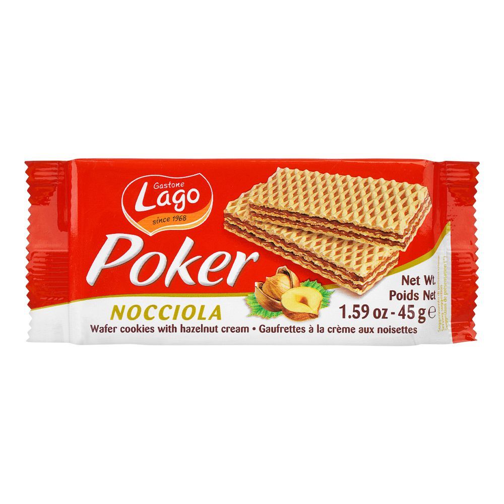 Buy Lago Poker Hazelnut Cream Wafers, 45g Online in Pakistan ...
