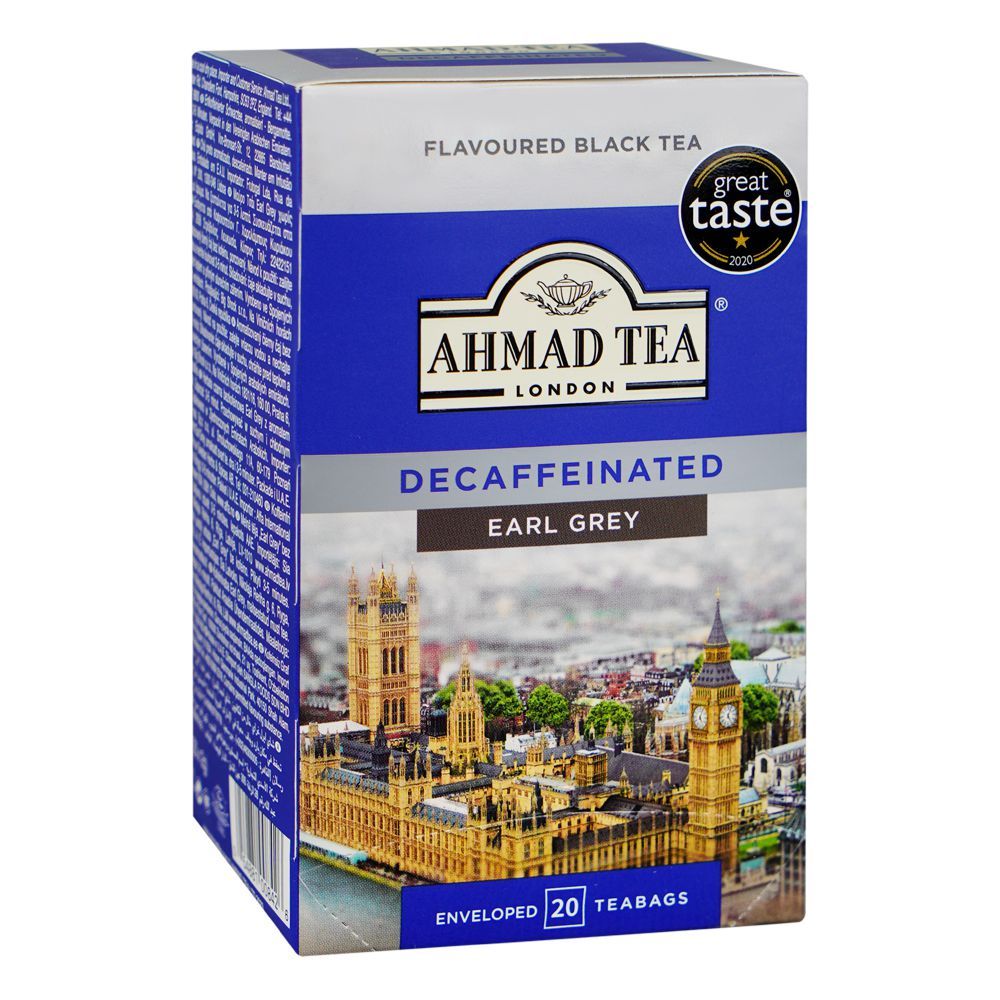 Buy Ahmad Tea Decaffeinated Earl Grey Tea Bags, 20-Pack – Shopaholic.pk
