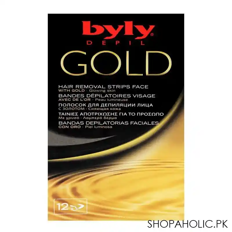 Buy Byly Depil Gold Hair Removal Face Wax Strips 12-Pack – Shopaholic.pk