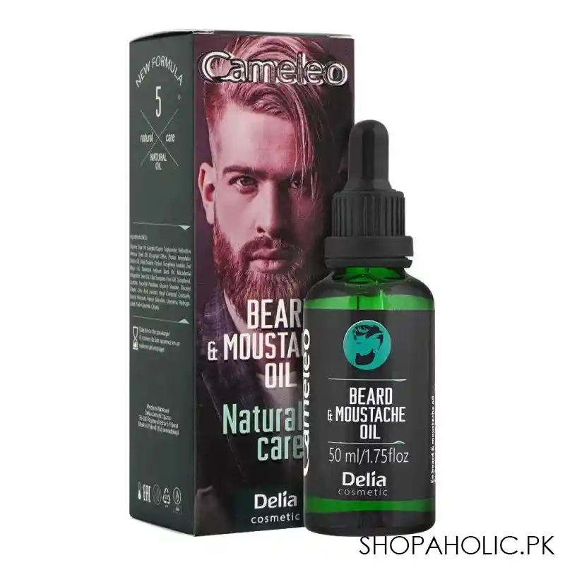 Buy Cameleo Natural Care Beard & Moustache Oil, 50ml – Shopaholic.pk