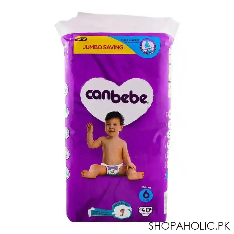 Buy Canbebe Baby Diapers Jumbo Extra Large, Size 6, 16+ KG – Shopaholic.pk