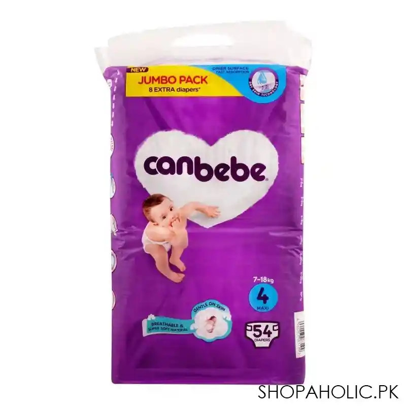 Buy Canbebe Baby Diapers Jumbo Midi No. 04, 7-18 KG, 54-Pack ...