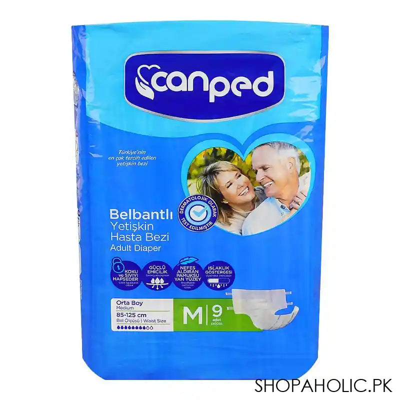 Buy Canped Adult Medium Diaper 9-Pack Online in Pakistan – Shopaholic.pk