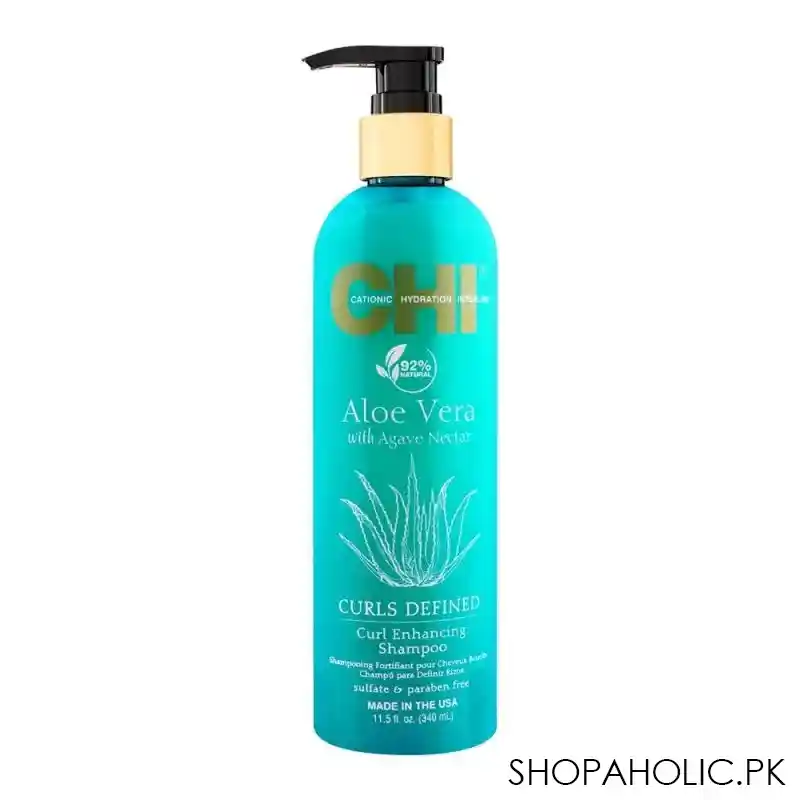 CHI Aloe Vera With Agave Nectar 95% Natural Curls Shampoo – Shopaholic.pk