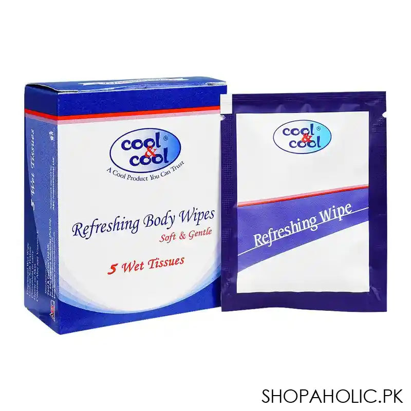 Buy Cool & Cool Body Wipes Wet 5 Tissues Online in Pakistan – Shopaholic.pk