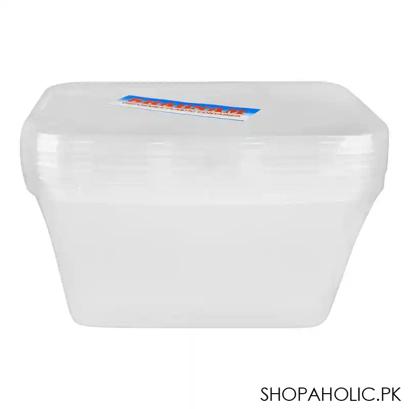 Buy Disposable Plastic Container 1 Ltr Capacity in Pakistan – Shopaholic.pk