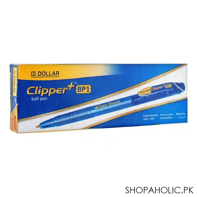 Dollar Clipper+BP1 Super Smooth Ball Pen F 0.8, Red, 10-Pack ...
