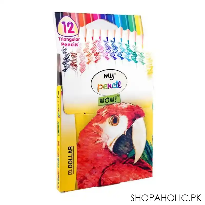 Buy Dollar My Pencil Wow! Half Size Triangular Color Pencils ...