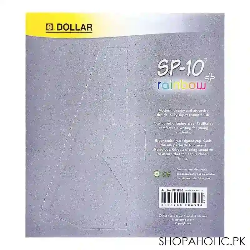 Buy Dollar SP-10 Rainbow + Fountain Pen, 10-Pack, FPSP10 – Shopaholic.pk