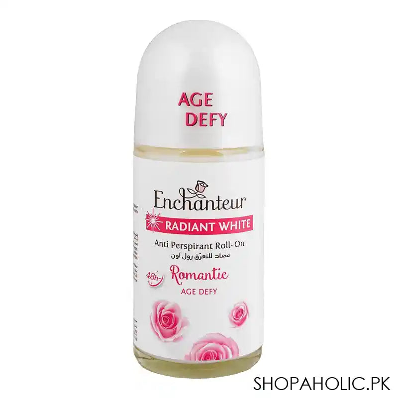 Buy Enchanteur Radiant White Age Defy Roll-On in Pakistan – Shopaholic.pk