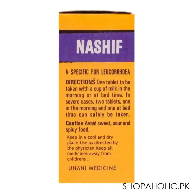 Buy Hamdard Nashif, 25 Tablets at Best Price in Pakistan – Shopaholic.pk
