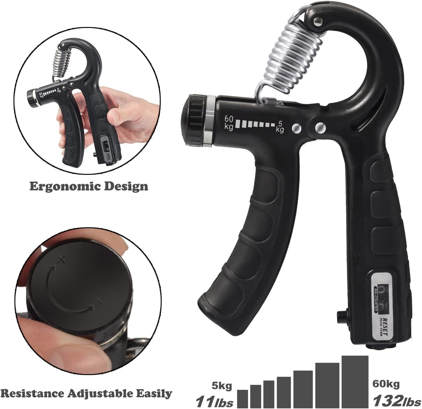 Buy Adjustable Hand Gripper Online in Pakistan | Shopaholic – Shopaholic.pk