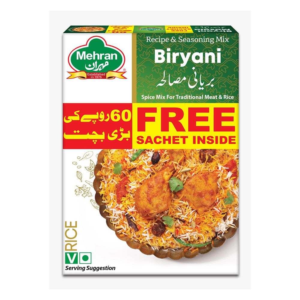 Buy Mehran Biryani Masala 50g Online in Pakistan – Shopaholic.pk
