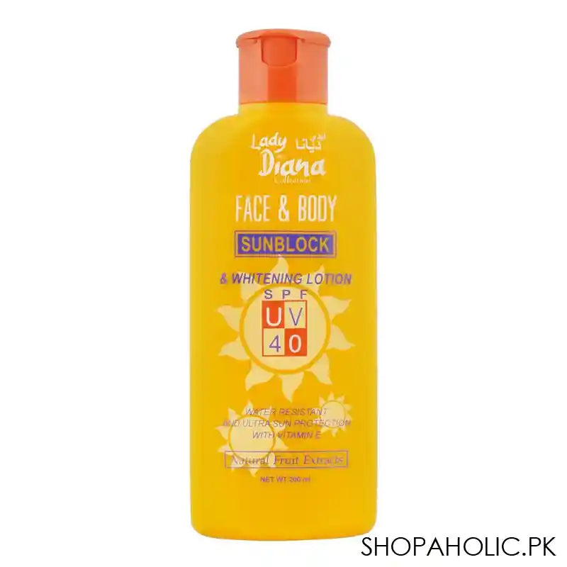 Buy Lady Diana Face & Body Lotion, SPF 40, 200ml in Pakistan ...