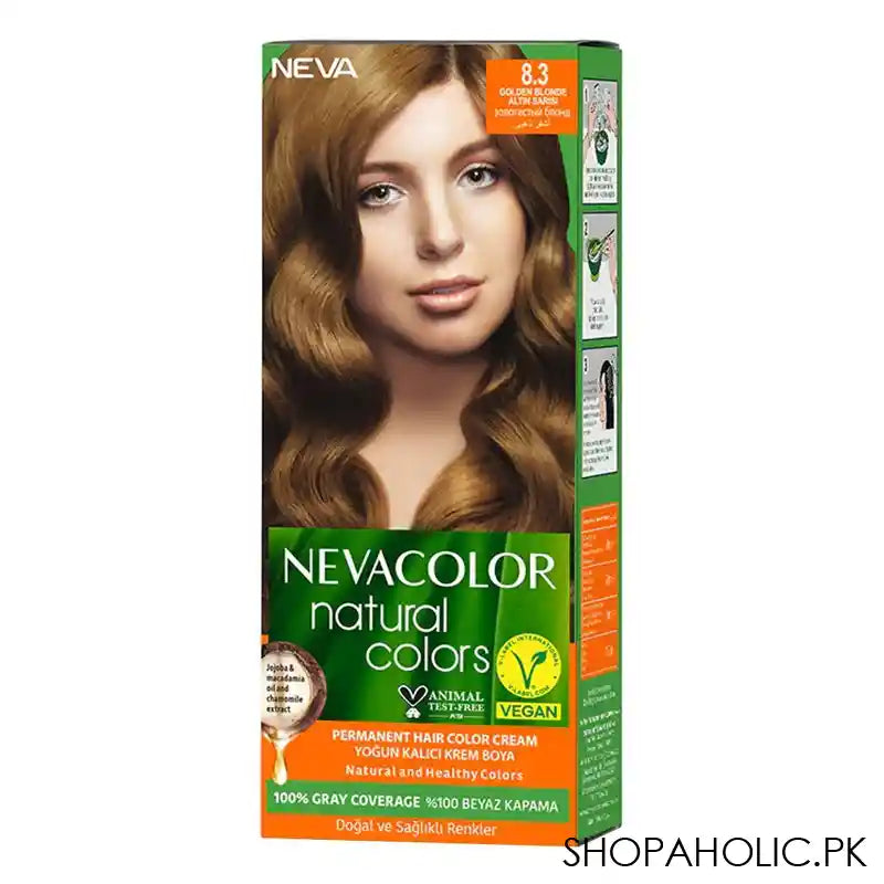 Buy Neva Hair Color Kit, 100% Gray Coverage, Vegan, 50ml 8.3 ...
