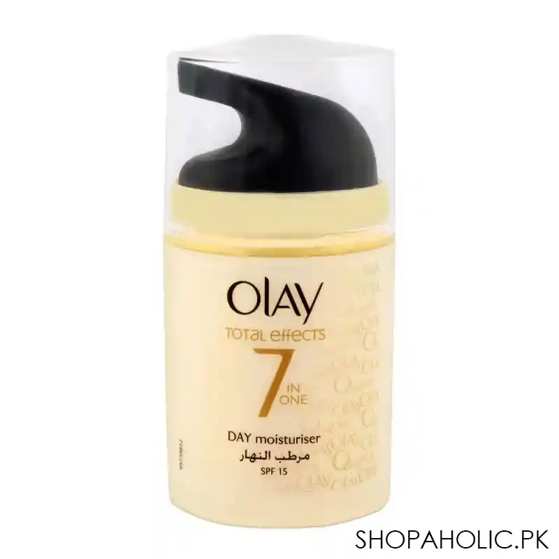 Buy Olay Total Effect Day Moisturizer SPF-15 50ml Pump – Shopaholic.pk