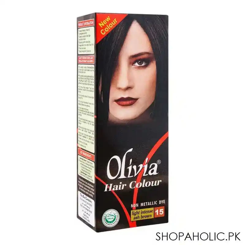 Buy Olivia Hair Colour, 15, Light Intense Ash Brown – Shopaholic.pk