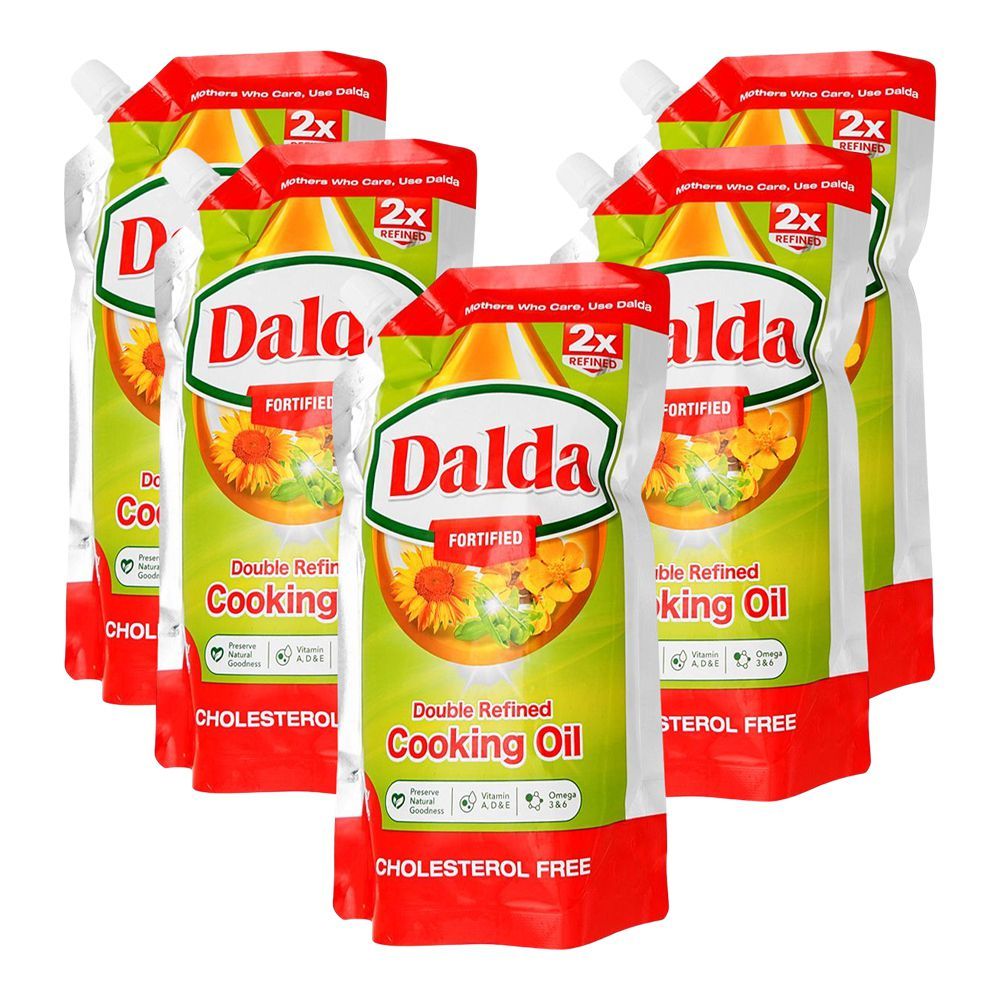 Buy Dalda Cooking Oil, 1 Liter Each, 5-Pack in Karachi – Shopaholic.pk