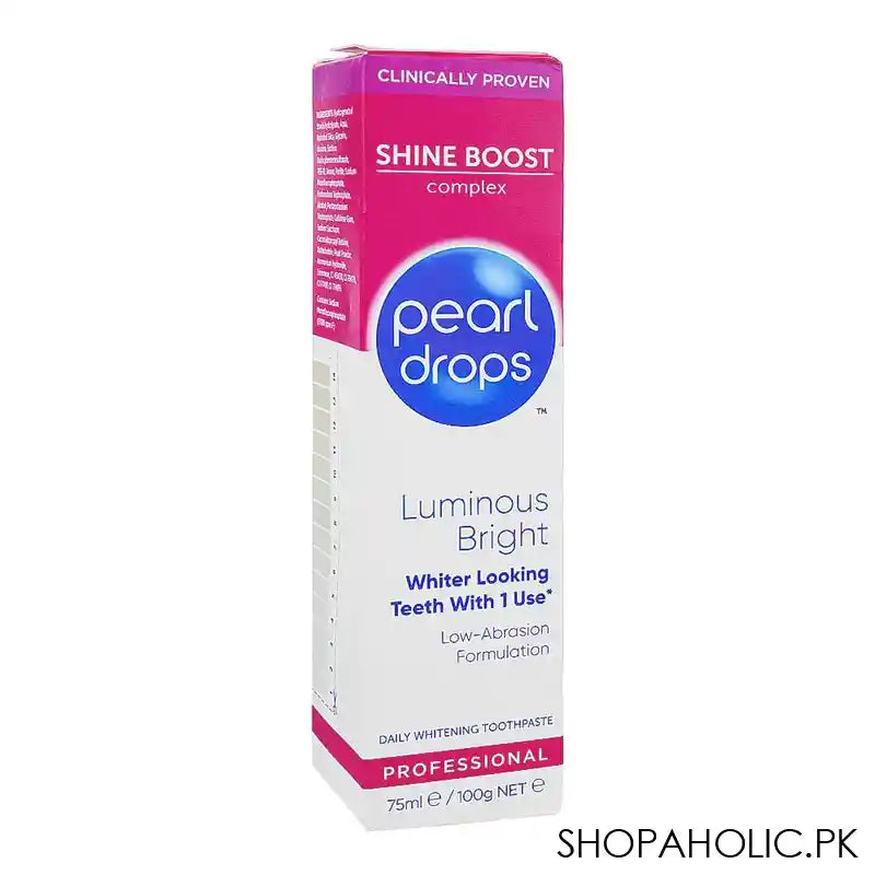 Buy Pearl Drops Shine Boost Complex Toothpaste in Pakistan – Shopaholic.pk