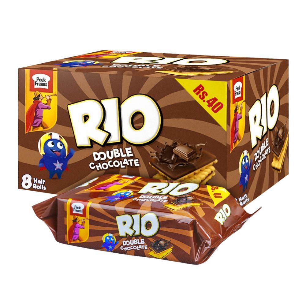 Buy Peek Freans Rio Double Chocolate, 8-Half Roll Pack – Shopaholic.pk