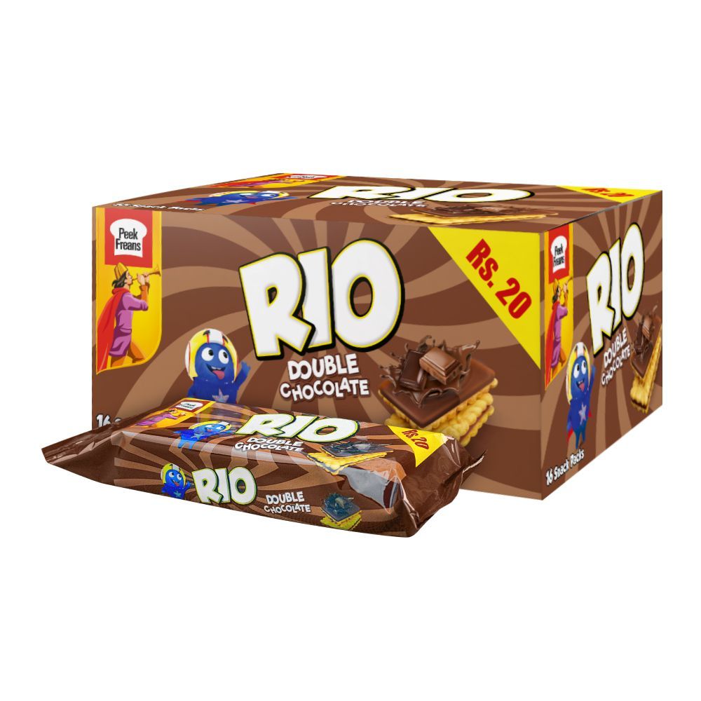 Buy Peek Freans Rio Double Chocolate, 16-Snack Pack – Shopaholic.pk