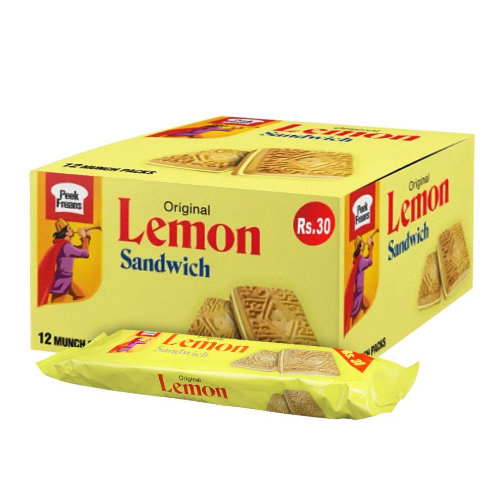 Buy Peek Freans Original Lemon Sandwich, 12-Munch Pack – Shopaholic.pk